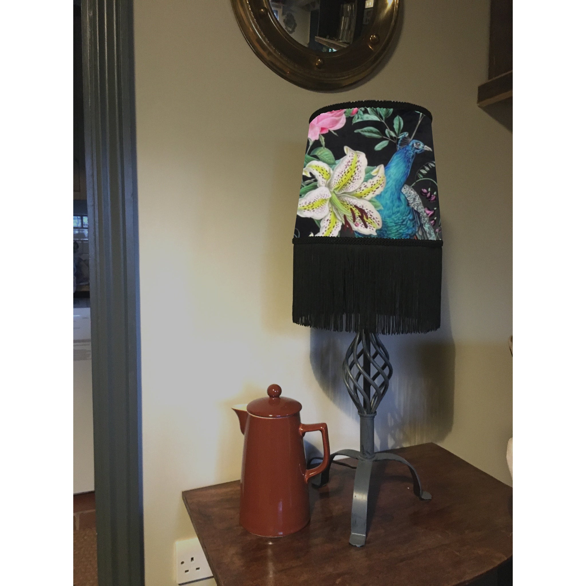 Handmade Patterned Fringed French Drum Empire Lampshades | ByPoppyUK ...